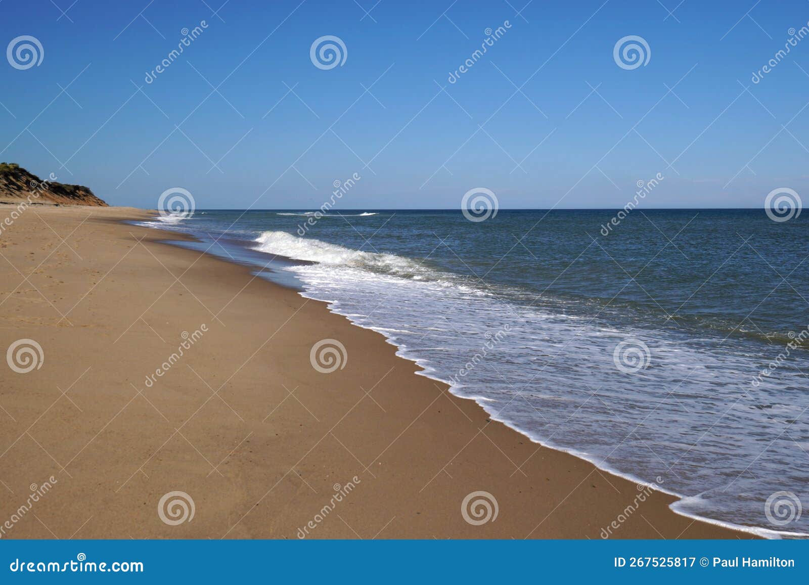 Waves Rolling in on Cape Cod Beach Stock Image - Image of seascape ...