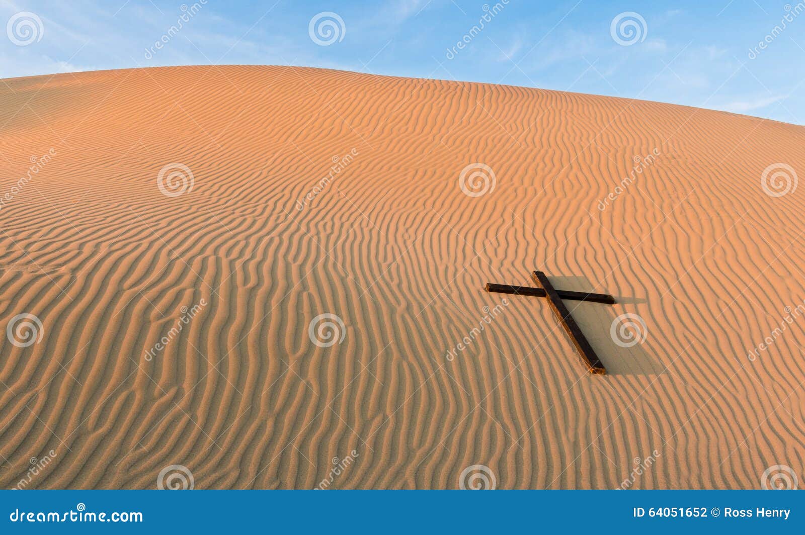 Waves of sand Black Cross stock photo. Image of wave - 64051652