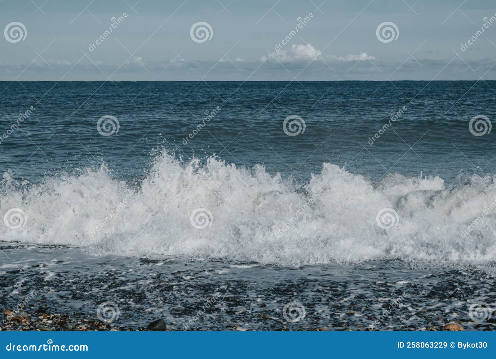 Seascape. Waves on the Coast. Rest on the Sea Stock Image - Image of ...