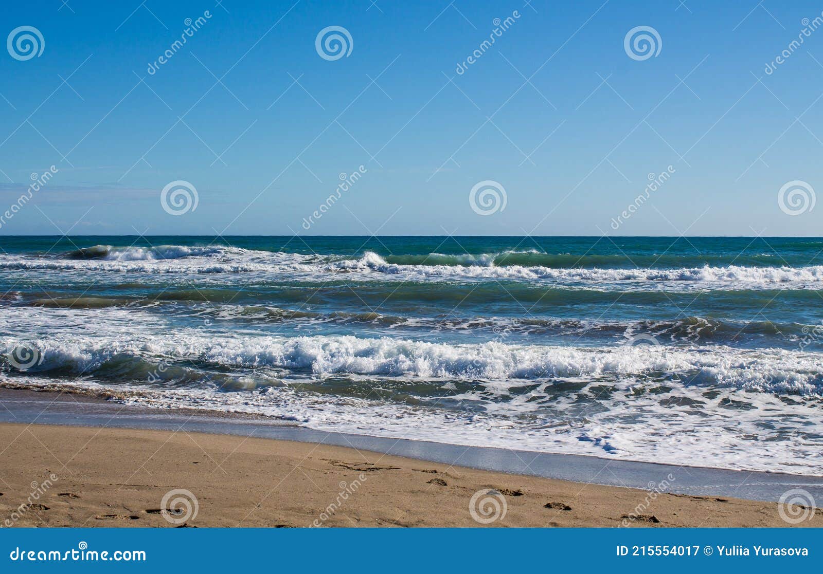 Waves at the seaside stock image. Image of scenic, rock - 215554017