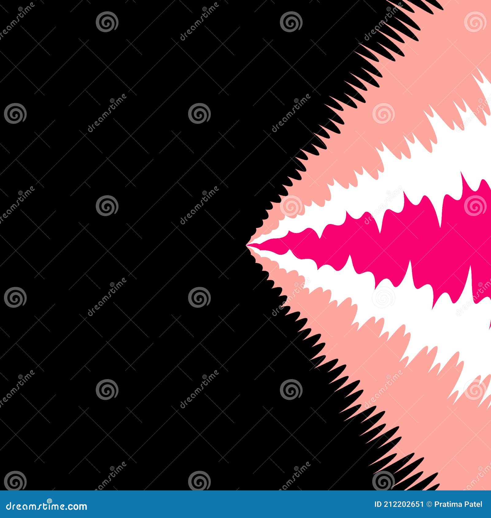 Waves Shaped Decorative Polygon, Abstract Pattern Background, Digital ...