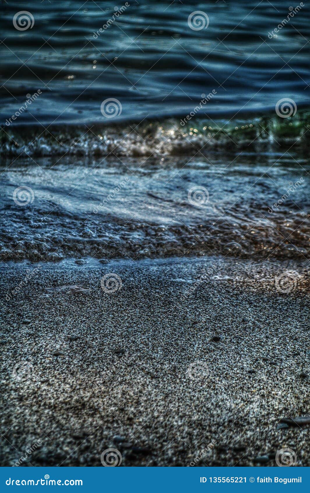 Rippling waves stock image. Image of blue, view, ocean - 135565221