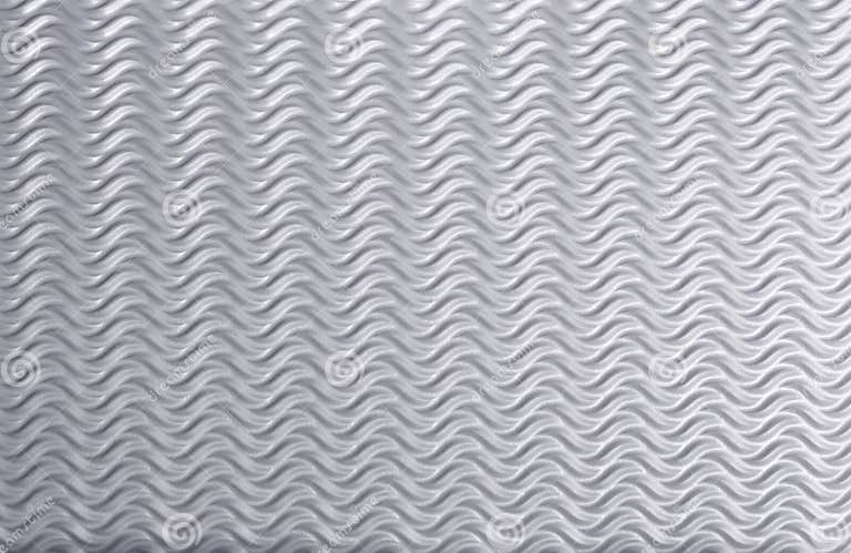 Waves on a Silver Background, Wavy Sheet Metal. Stock Illustration ...