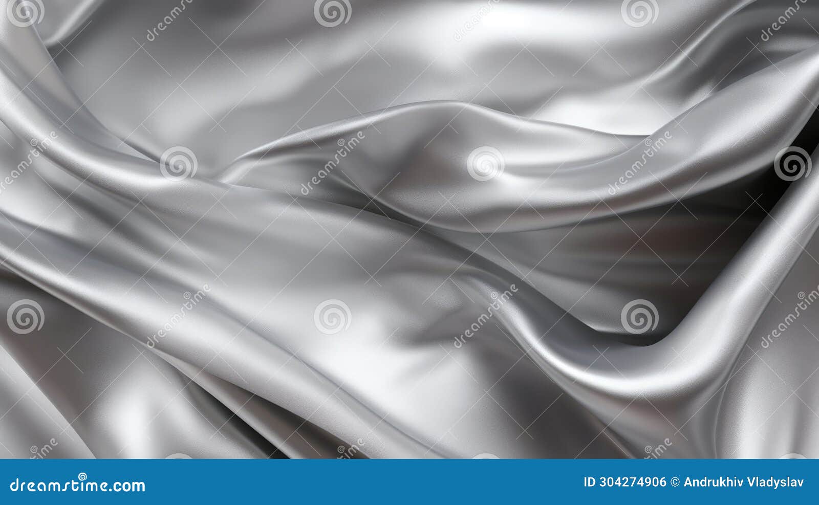 Silver Satin Background With Wrinkles - Zbrush Style Royalty-Free Stock ...