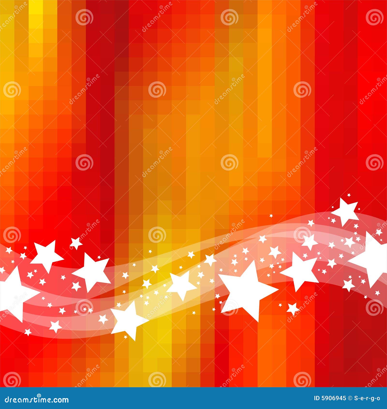 Waves and stars stock vector. Illustration of digitally - 5906945