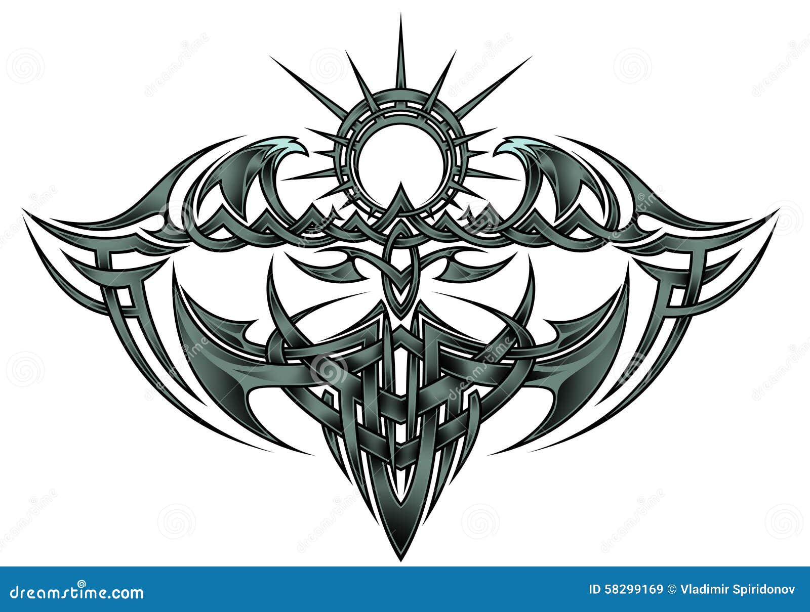 Waves stock illustration. Illustration of pattern, symmetry - 58299169