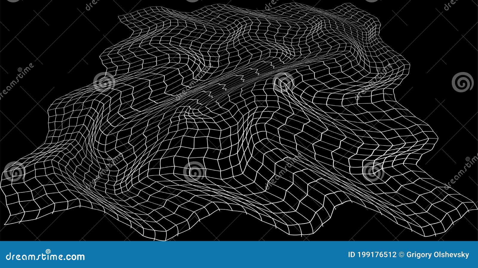 Waves Surface. Abstract 3d Illusions Stock Illustration - Illustration of pattern, gray: 199176512