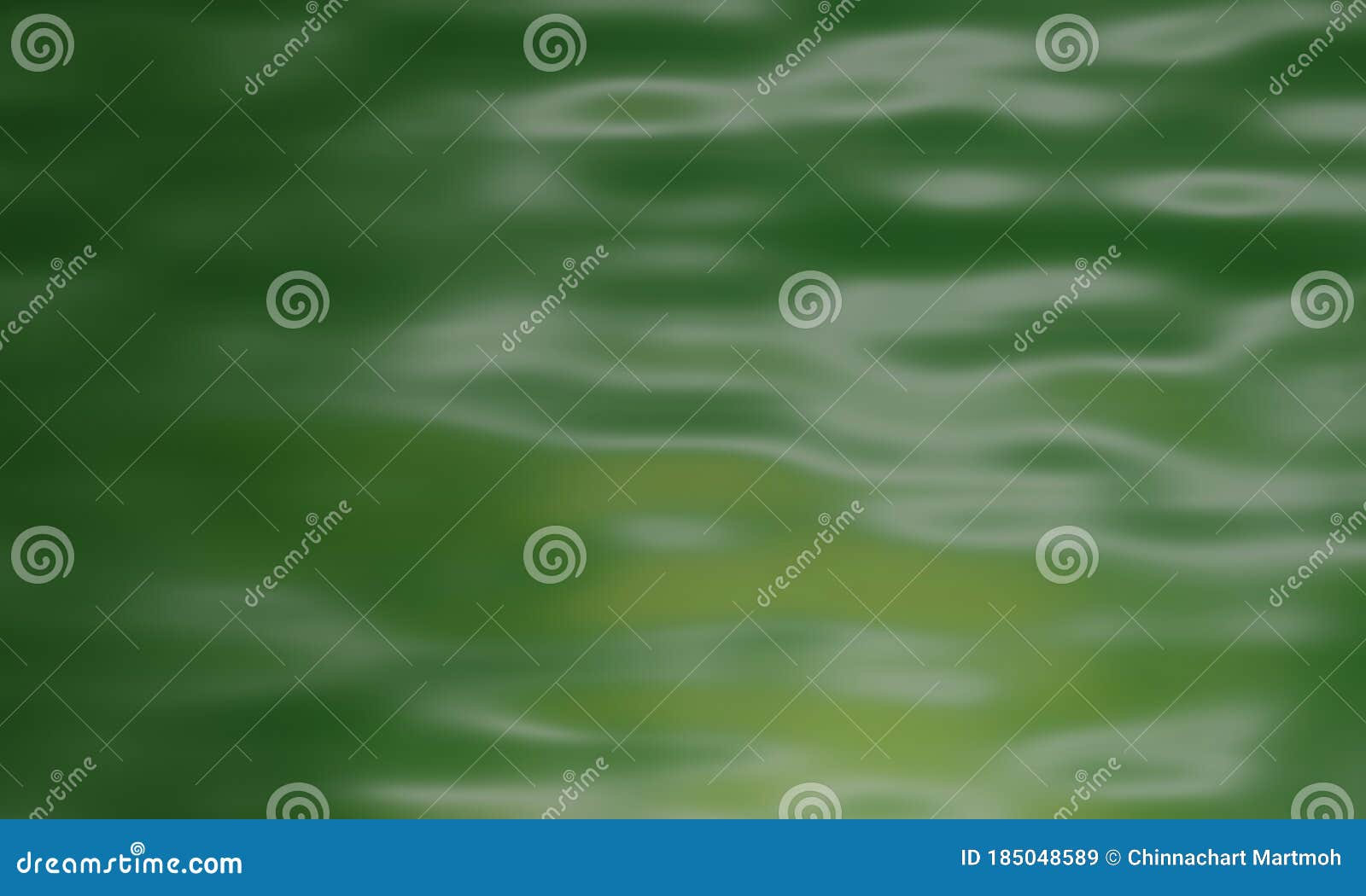 The Waves on the Surface of the Green Reflections in Yellow. the Wavy ...