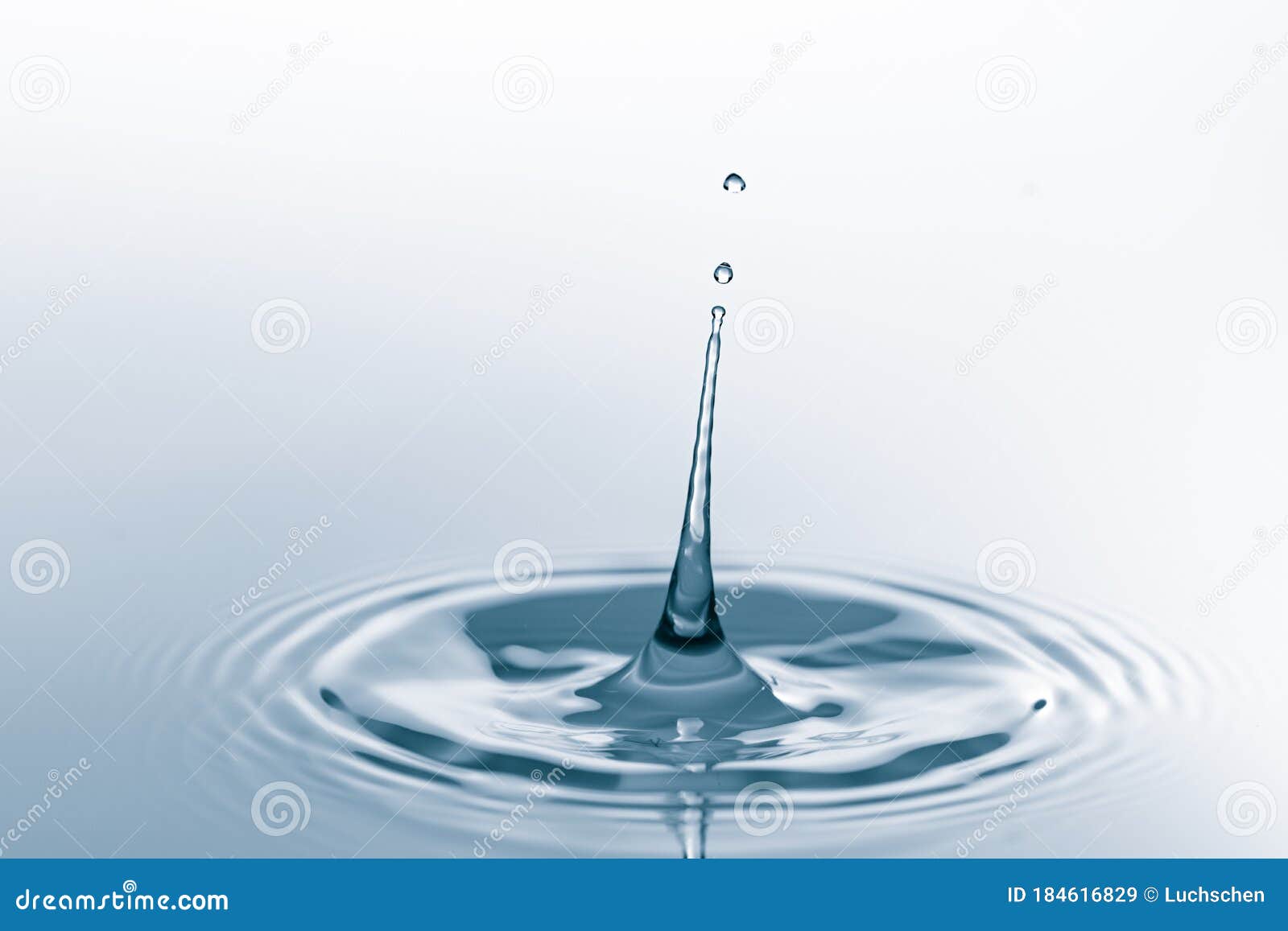 Waves on the Surface of the Water from a Collision. Drop of Water Drop ...