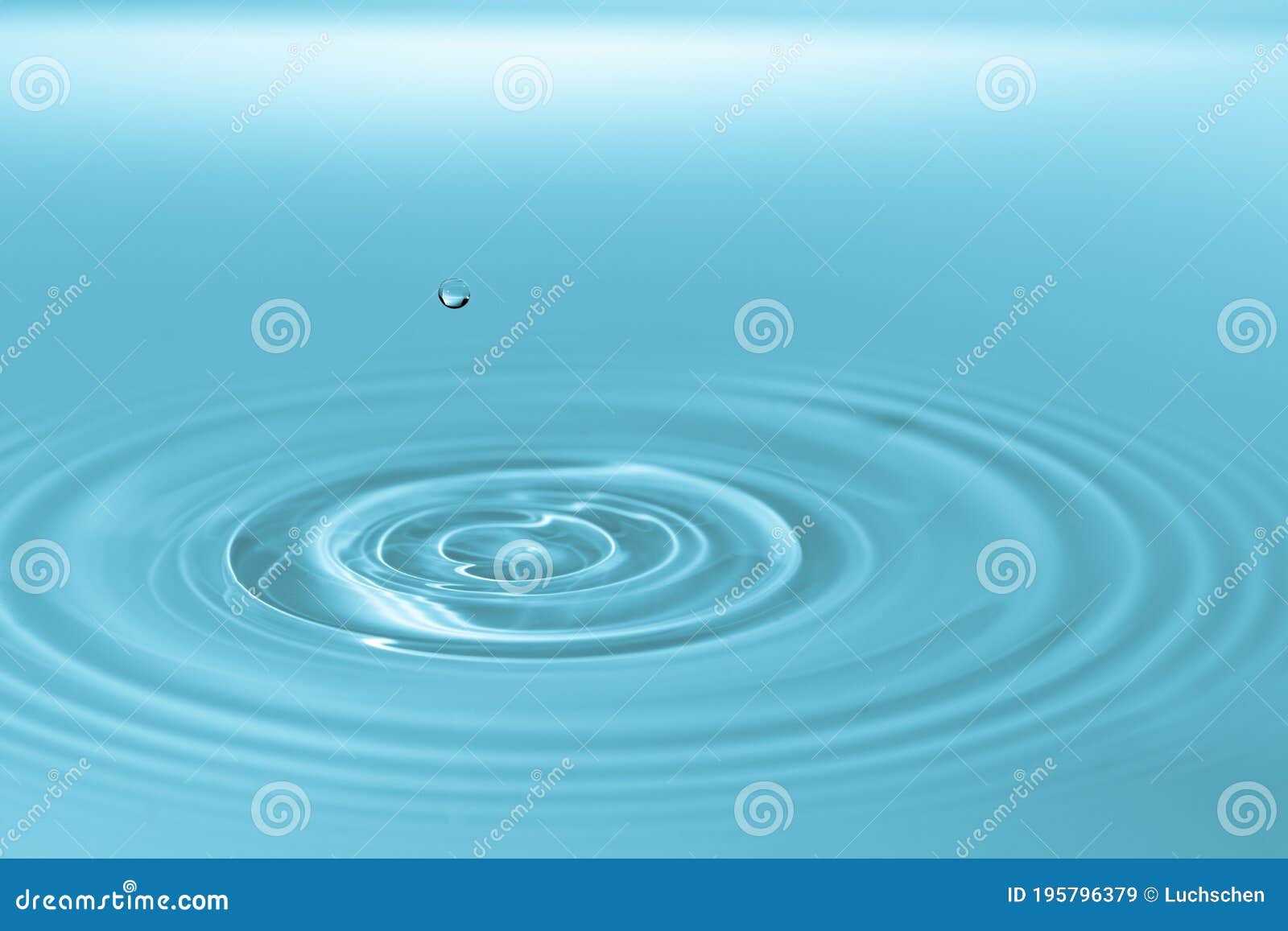 Waves on the Surface of the Water from a Collision. Drop of Water Drop ...