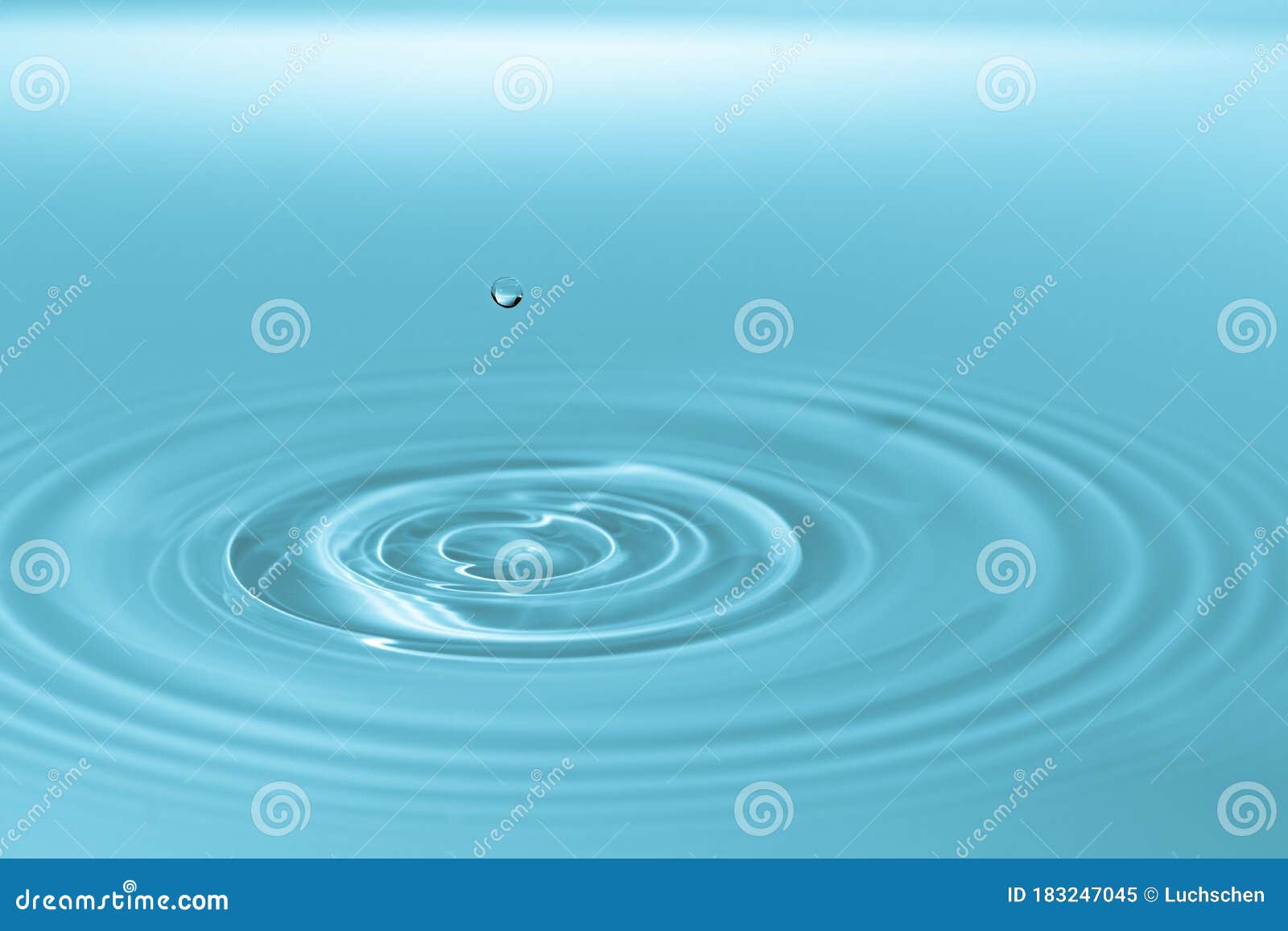 Waves on the Surface of the Water from a Collision. Drop of Water Drop ...