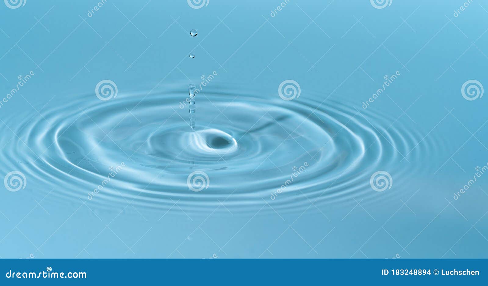 Waves on the Surface of the Water from a Collision. Drop of Water Drop ...