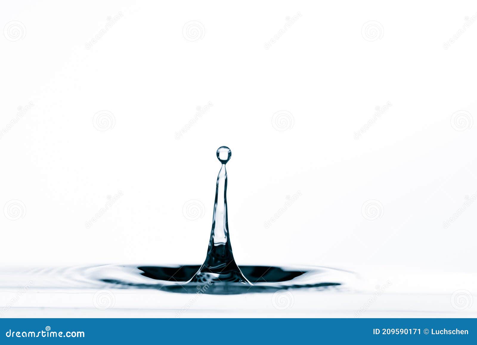 Waves on the Surface of the Water from a Collision. Drop of Water Drop ...