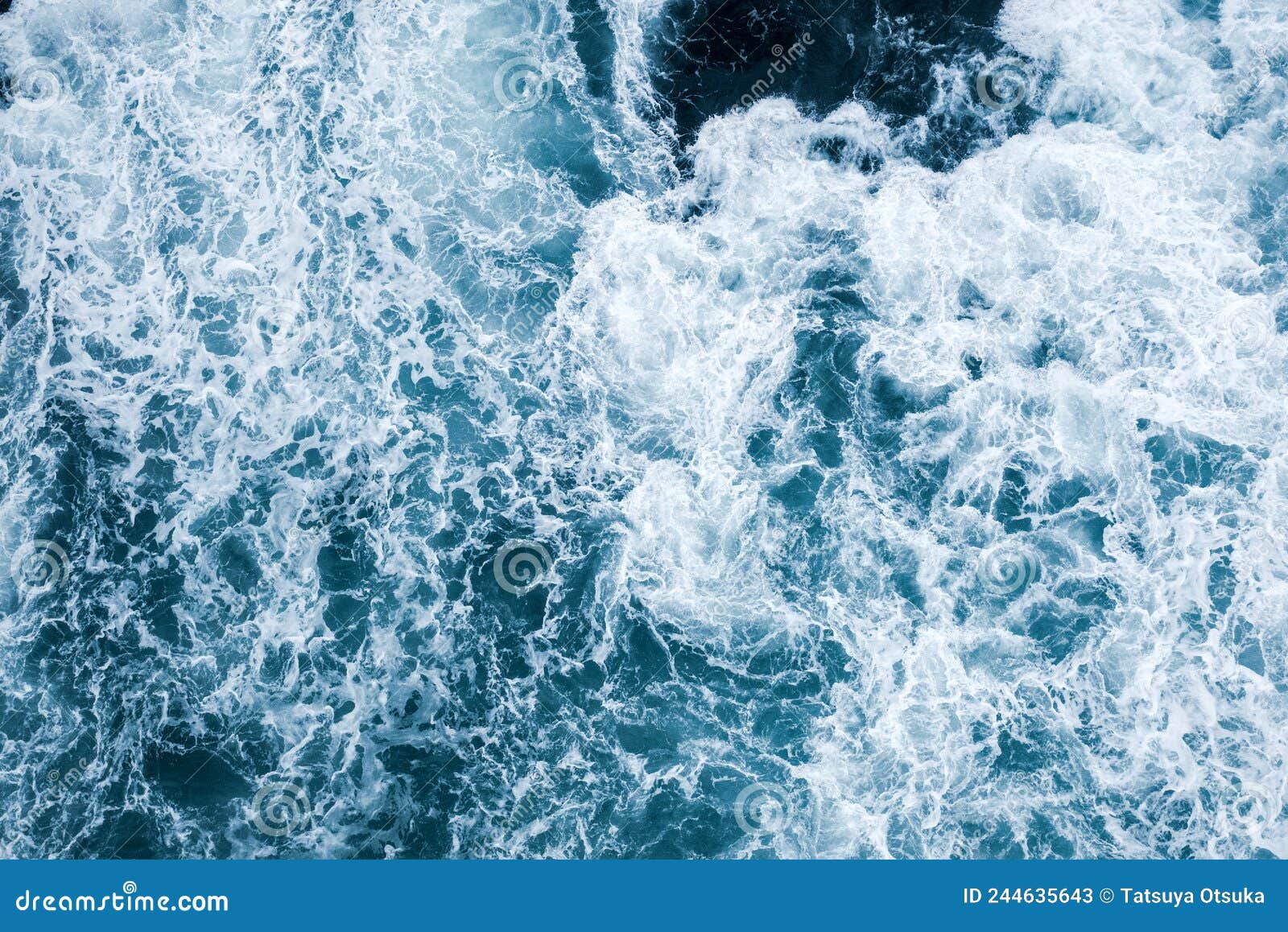Waves Taken from a Bird`s-eye View. Stock Image - Image of channel ...
