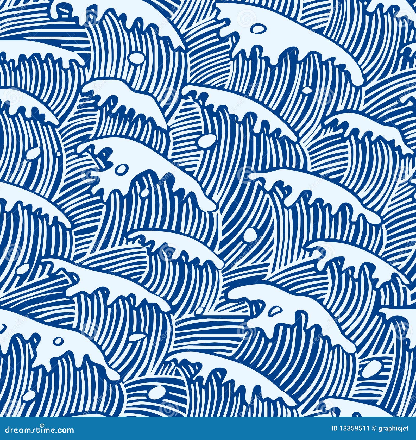 Waves texture stock vector. Illustration of vector, ocean - 13359511
