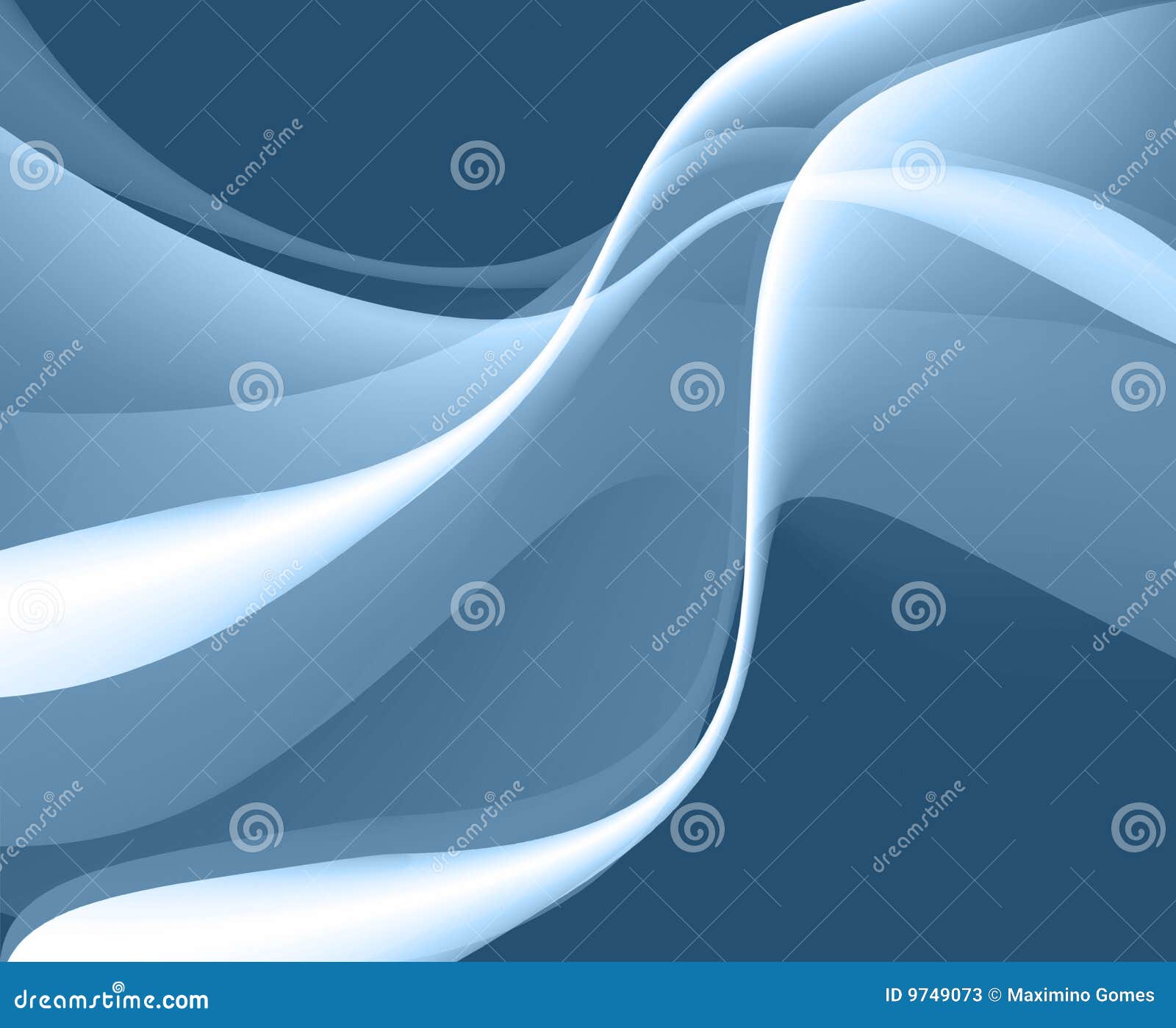 Waves in tones of Blue ll stock illustration. Illustration of backdrop ...