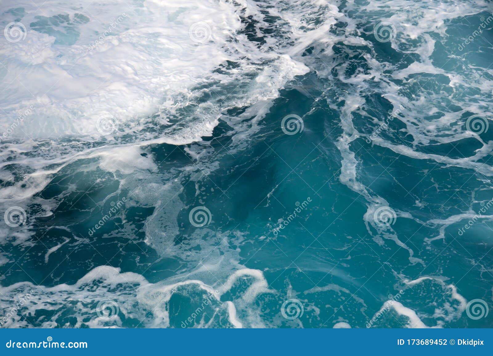 Waves on the Turquise Colored Sea Stock Photo - Image of action ...