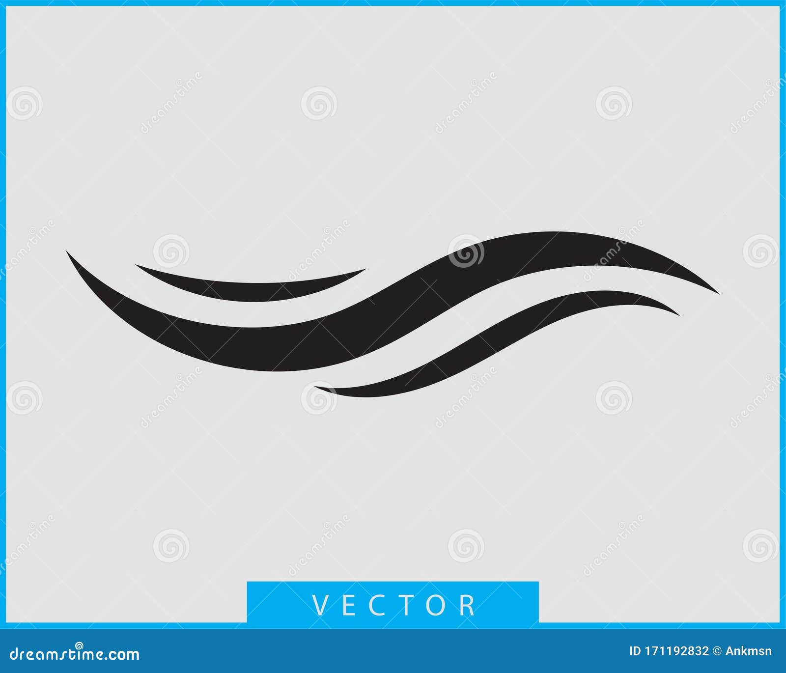 Wave Icon Waving Water Lines Tide Sea Ocean Aqua Lake River Tidal Storm ...