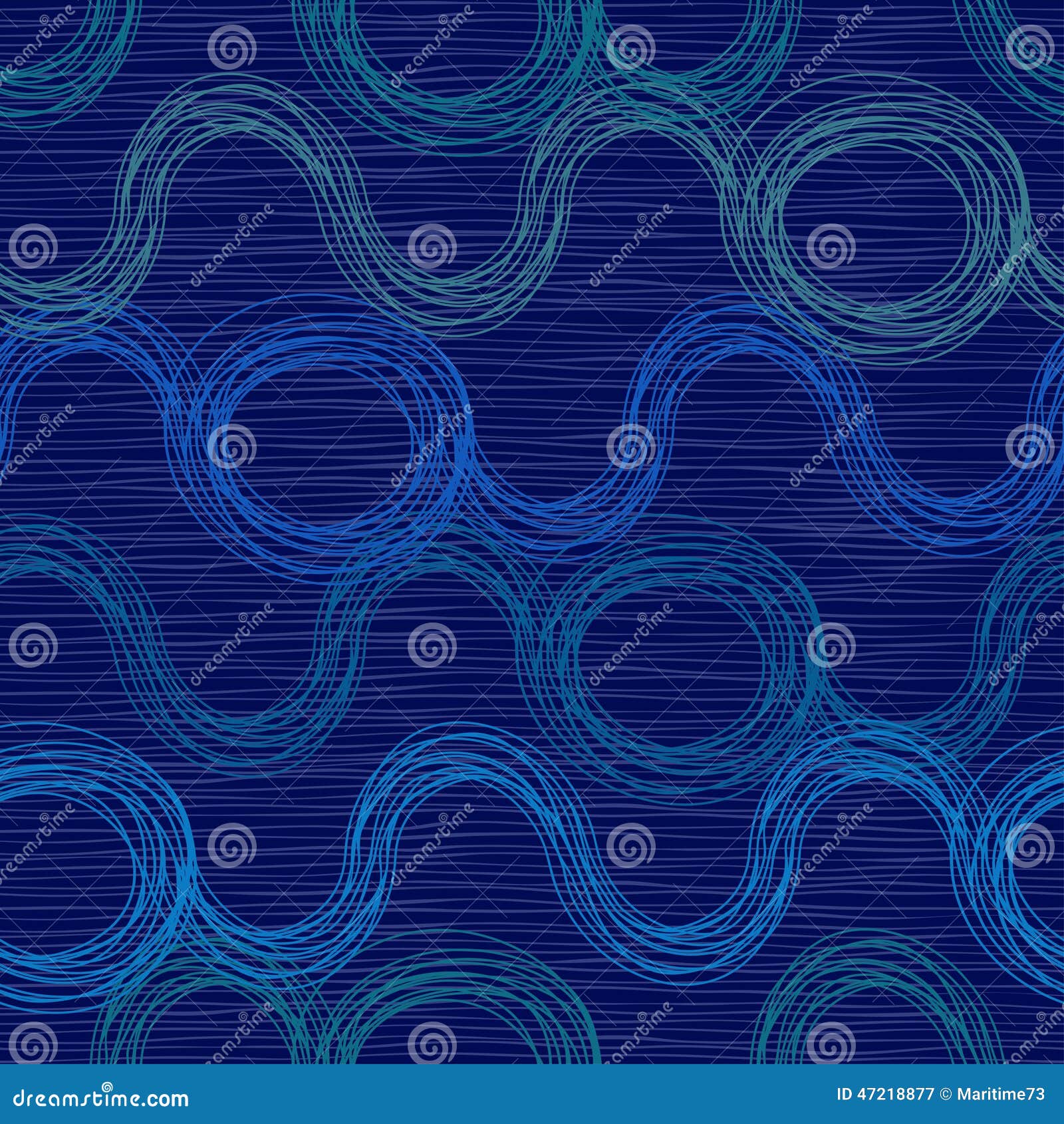 Waves.Vector Seamless Patterns . Endless Texture Can Be Used for Stock ...