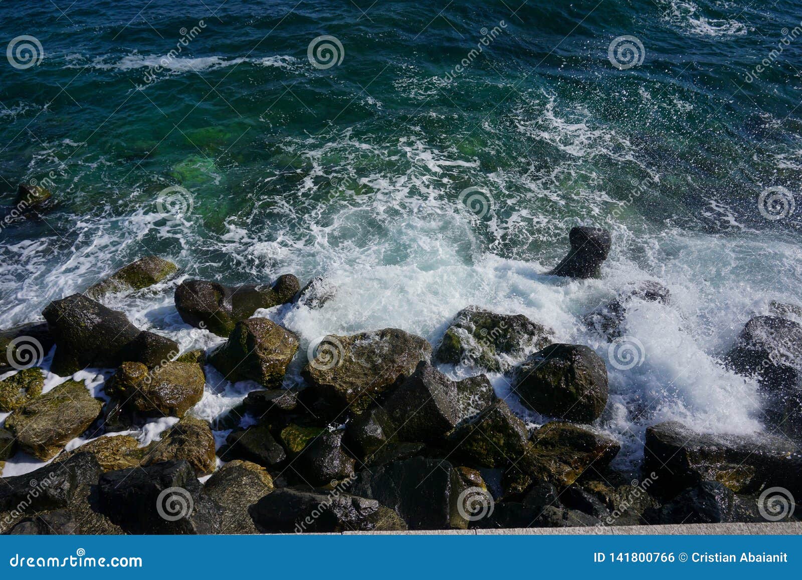 Waves Versus Rocks, Black Sea Stock Photo - Image of breaking, dramatic ...