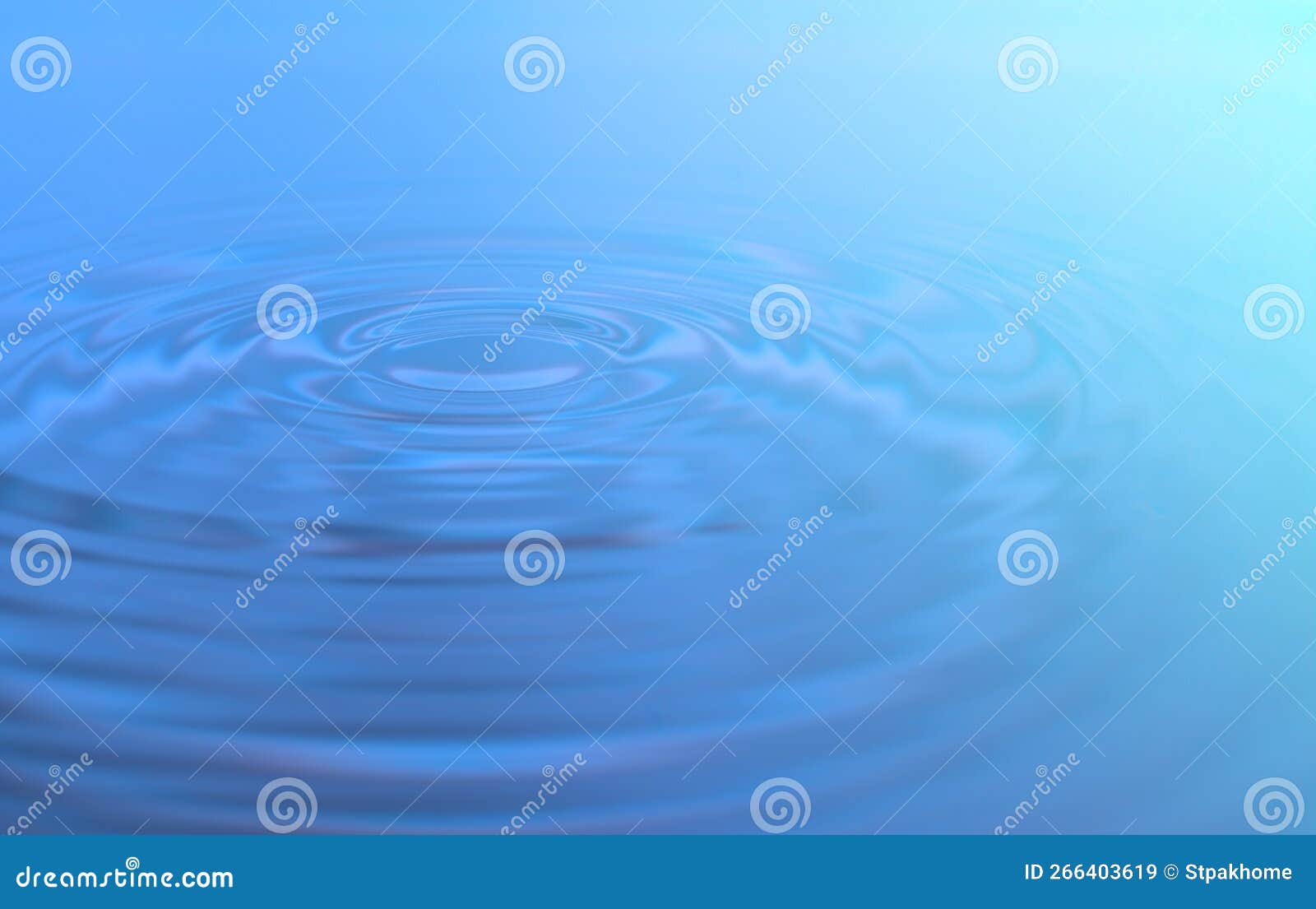 Waves of Water are Caused by Falling Droplets. Close-up View. Stock ...