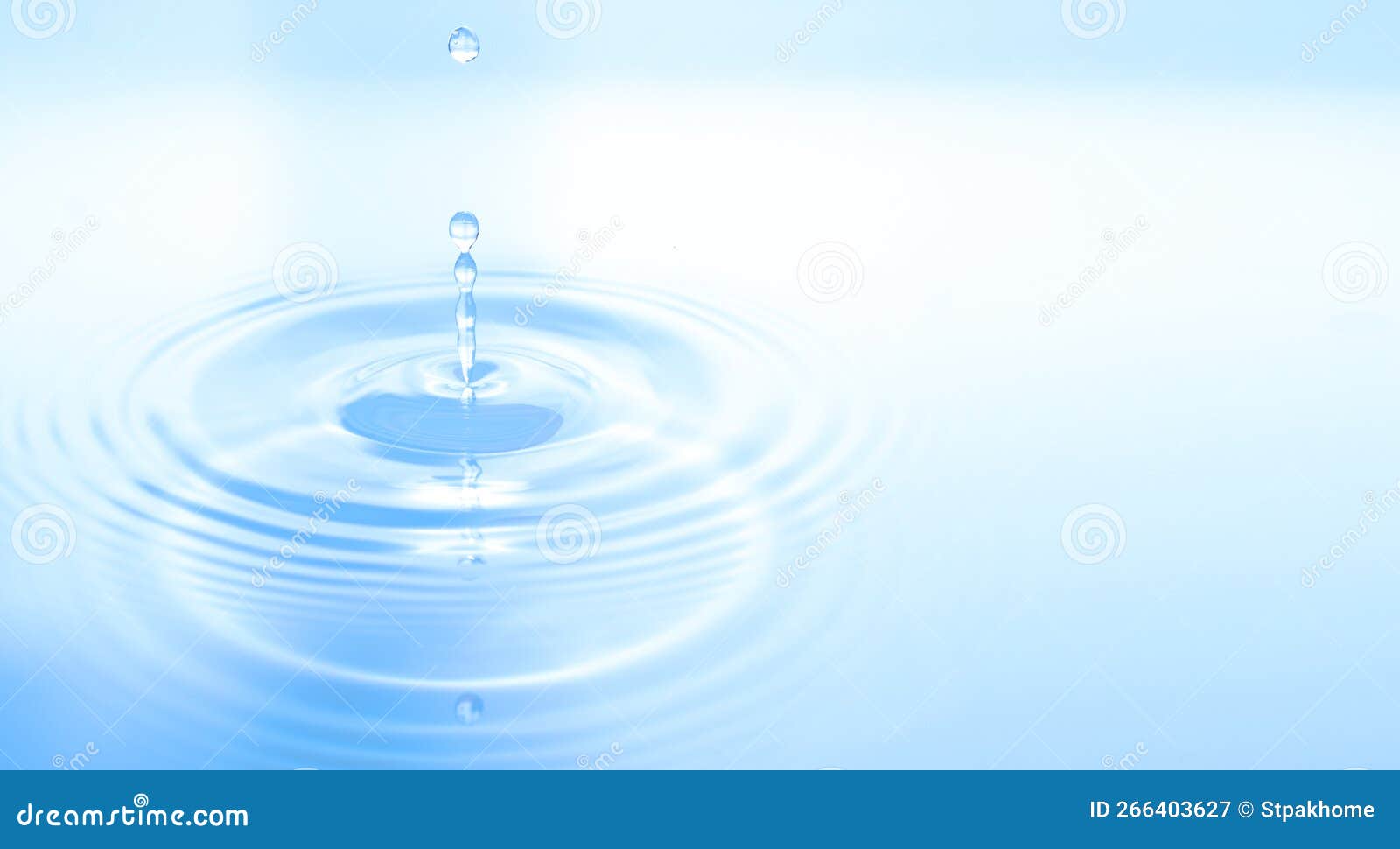 Waves of Water are Caused by Falling Droplets. Close-up View. Stock ...