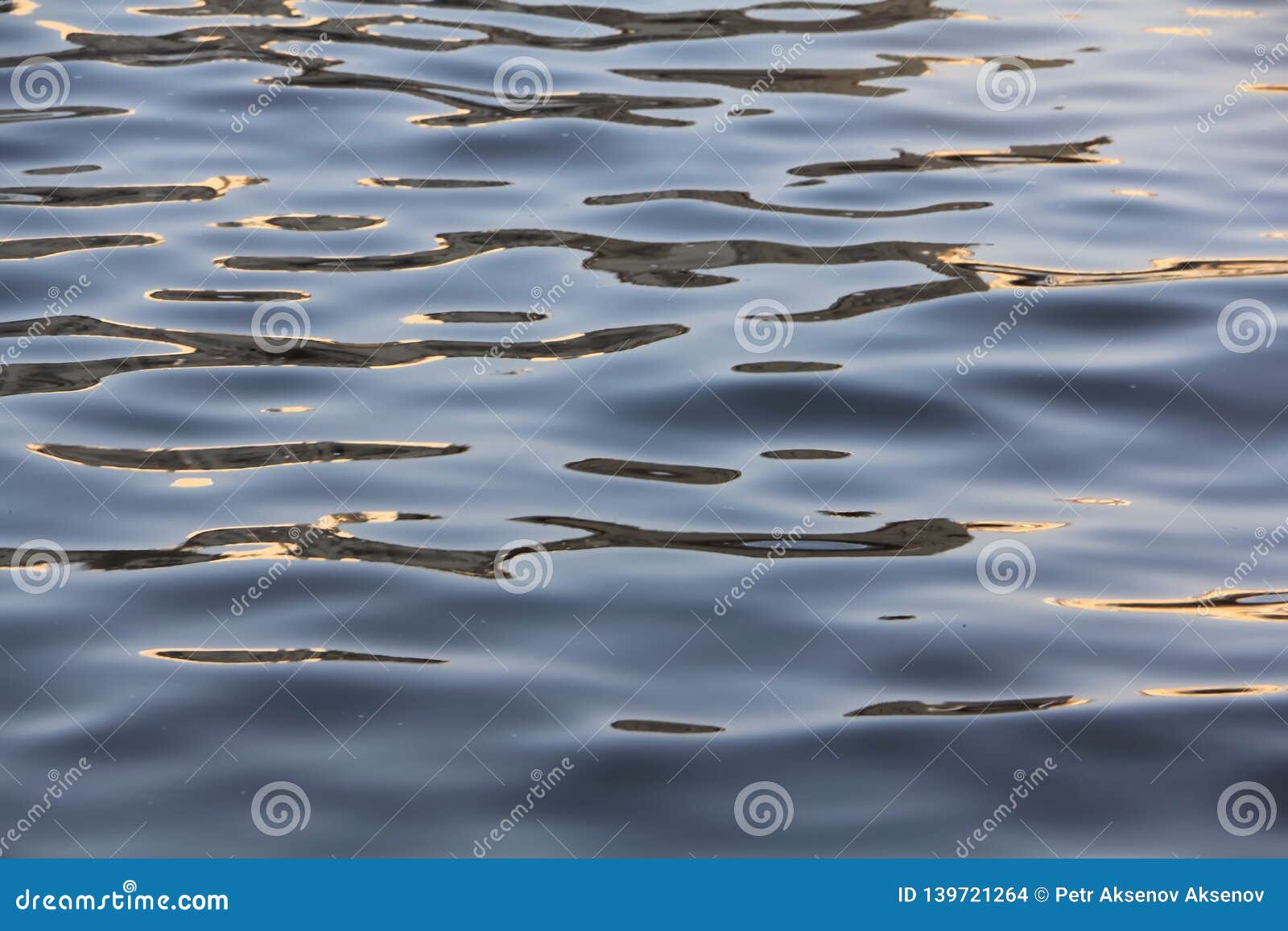 Patterns on the Water Created by Nature Stock Photo - Image of create ...