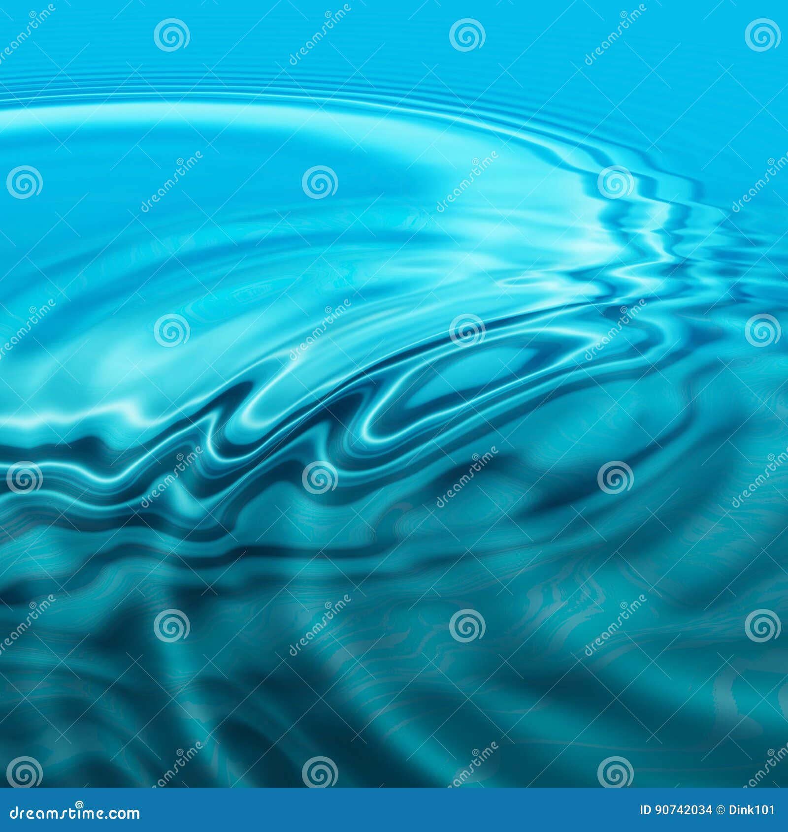 Waves on a water surface stock illustration. Illustration of droplet ...