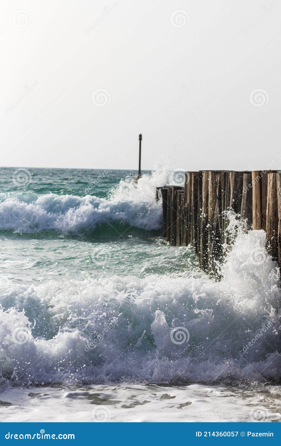 Waves on Windy Day at the Beach. Outdoors Stock Image - Image of sand ...