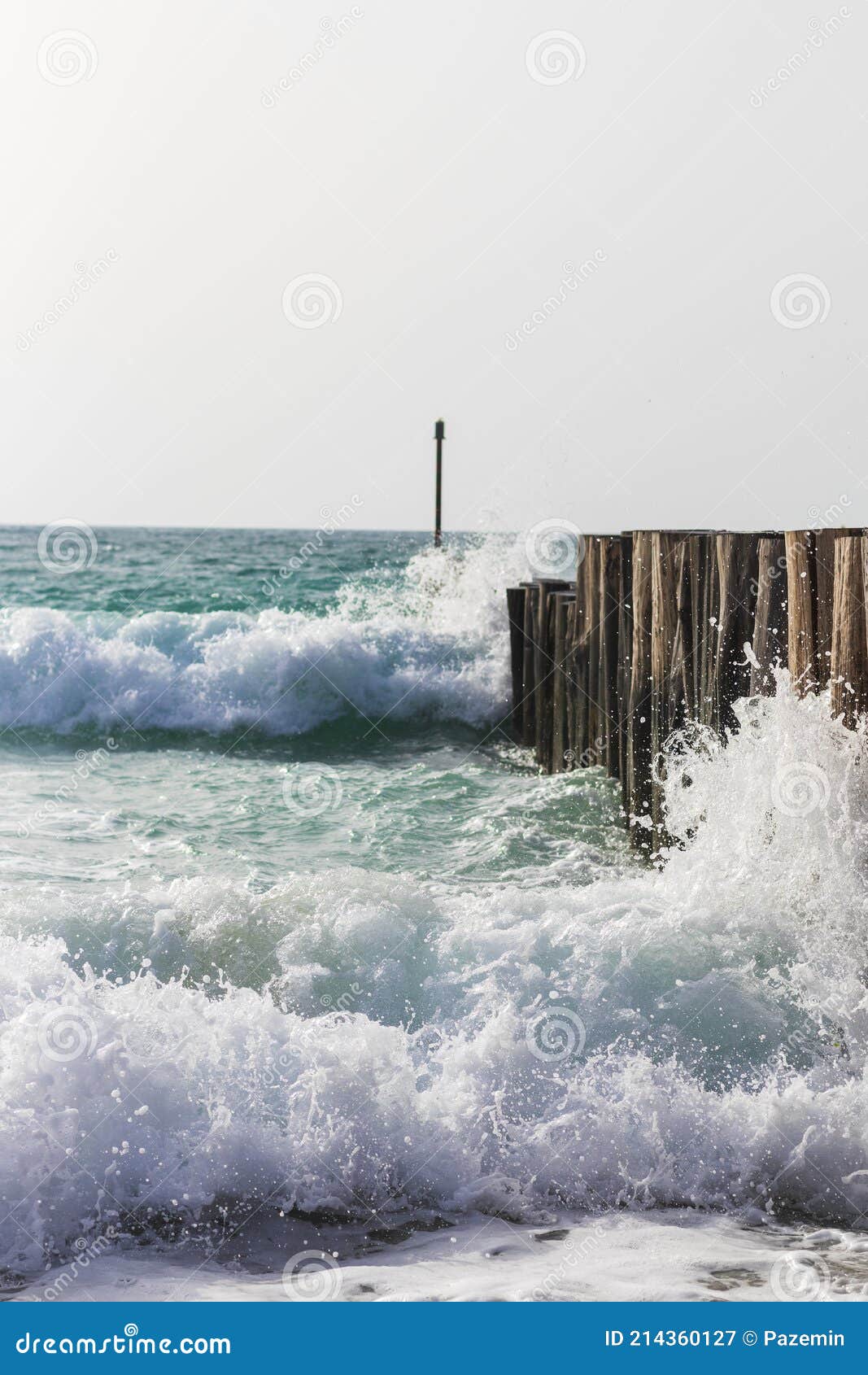 Waves on Windy Day at the Beach. Outdoors Stock Image - Image of wave ...