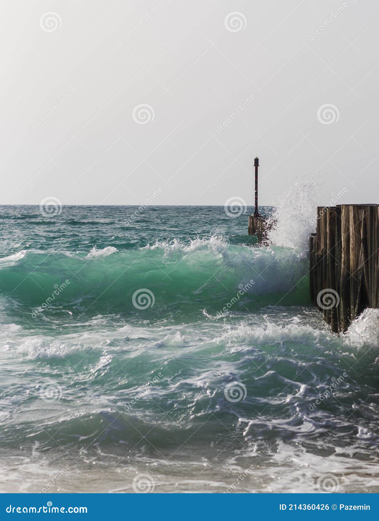 Waves on Windy Day at the Beach. Outdoors Stock Photo - Image of ...