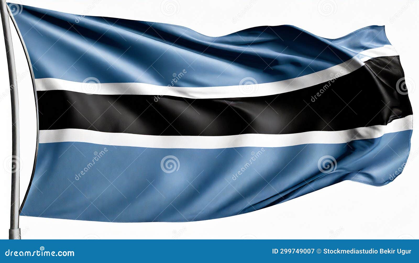 Closeup Botswana Flag stock illustration. Illustration of patriotic ...