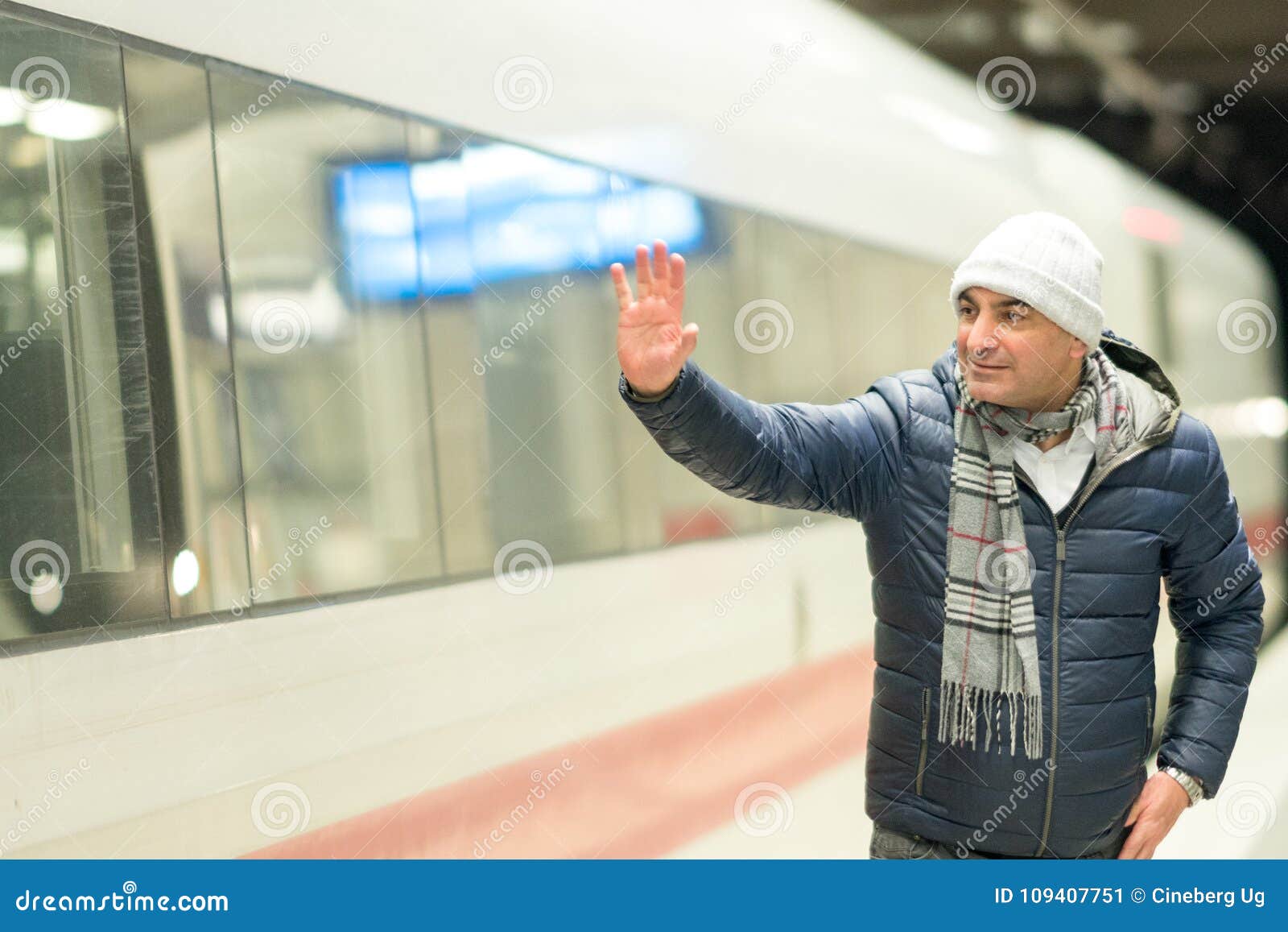 Waving Bye From A Train
