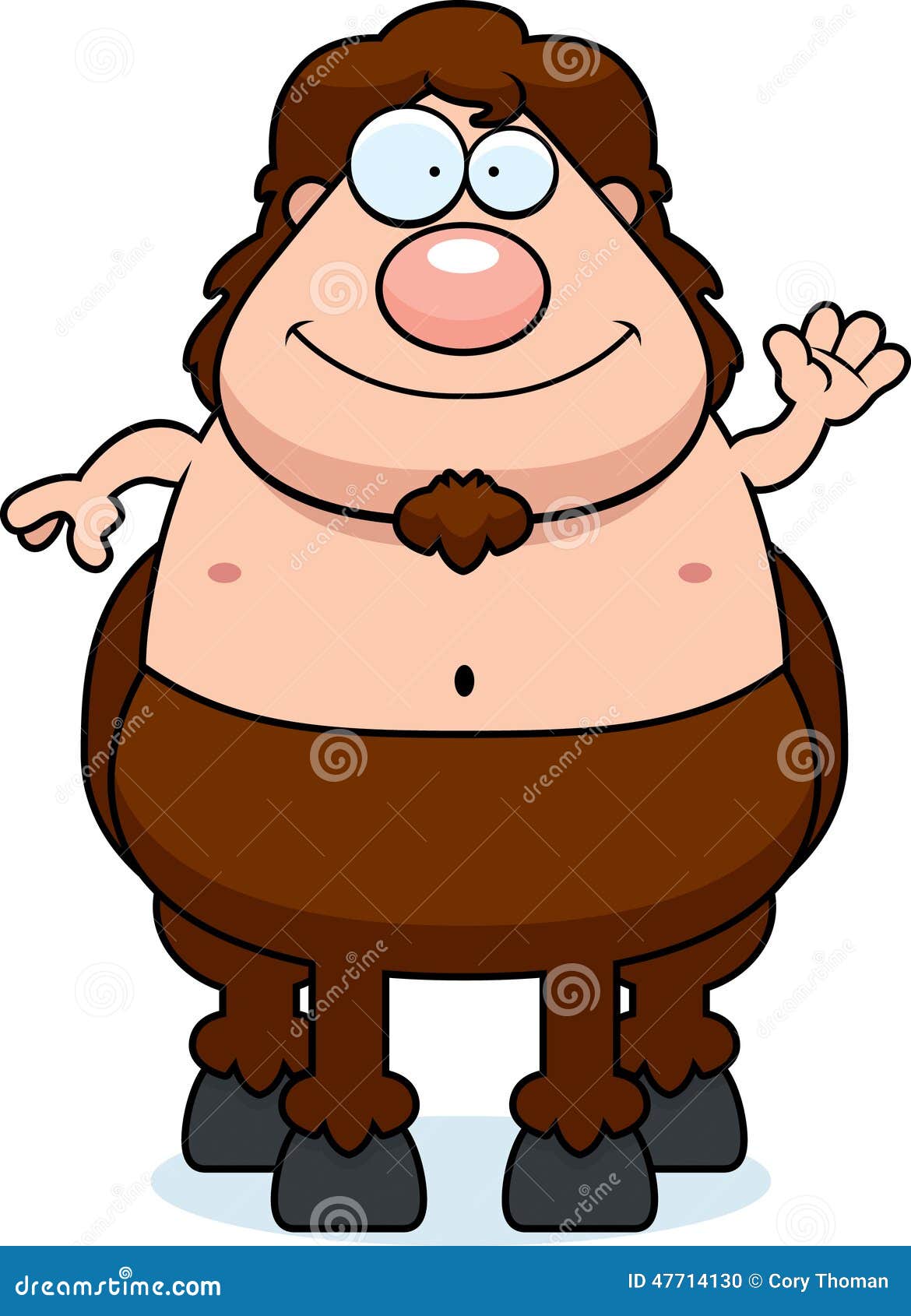 Waving Cartoon Centaur stock vector. Illustration of greeting - 47714130