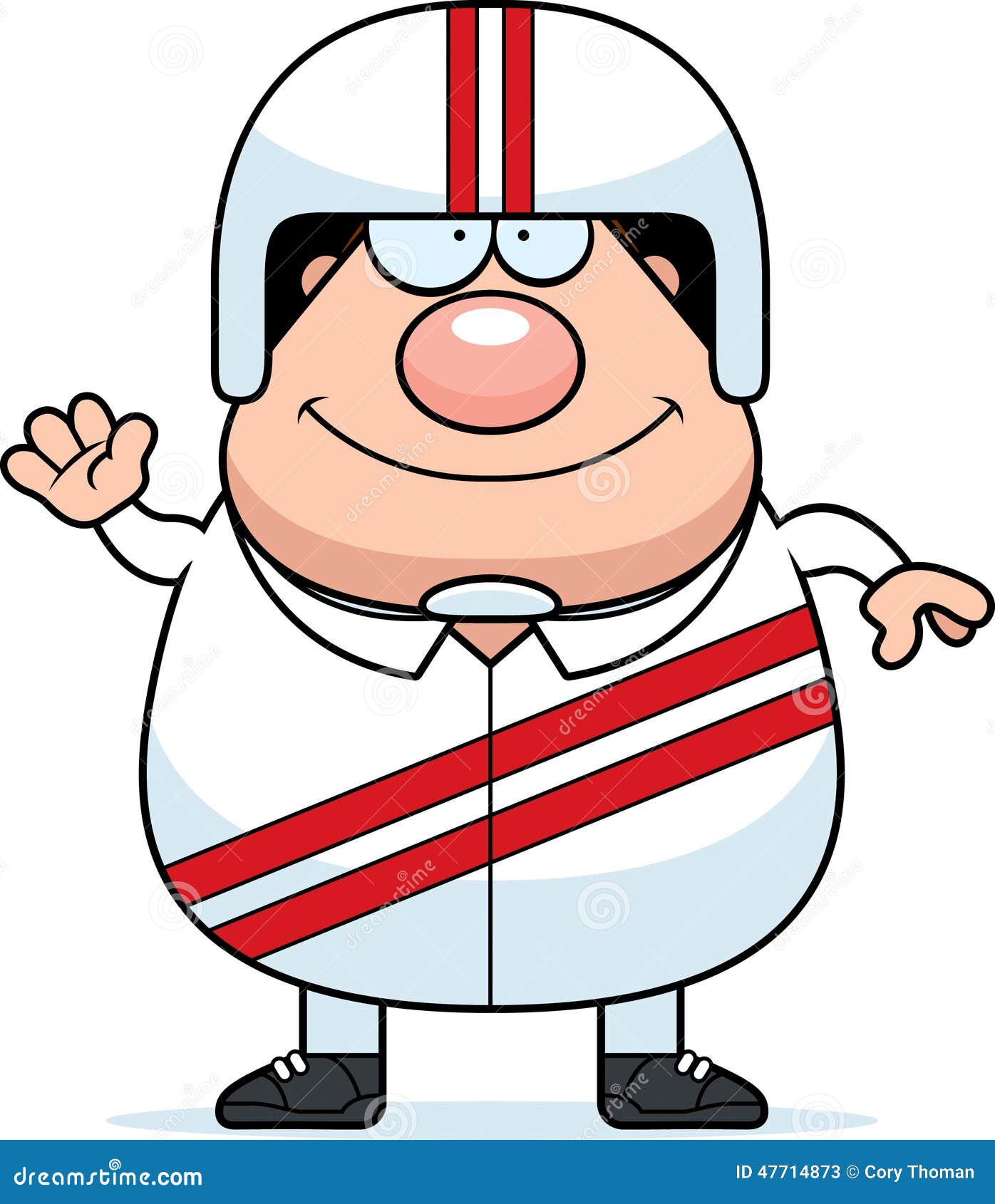 Waving Cartoon Stuntman stock vector. Illustration of race - 47714873