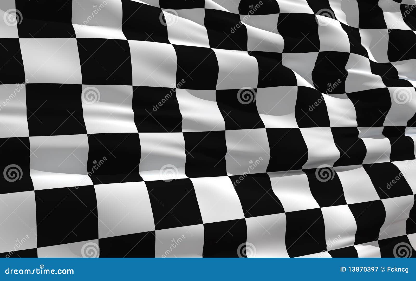 Waving checkered flag stock illustration. Illustration of black - 13870397
