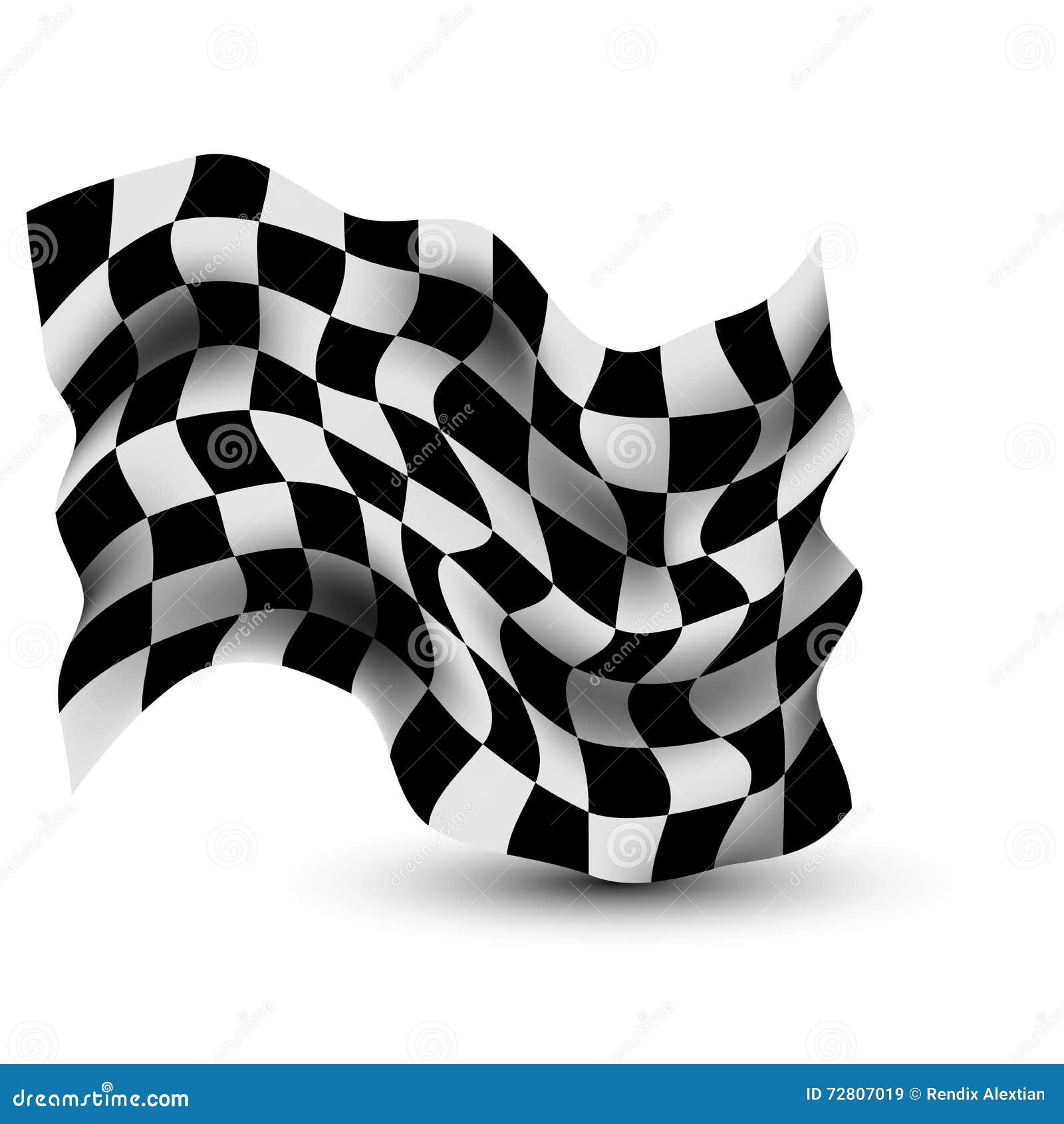 Waving A Checkered Flag Royalty-Free Stock Photo | CartoonDealer.com ...