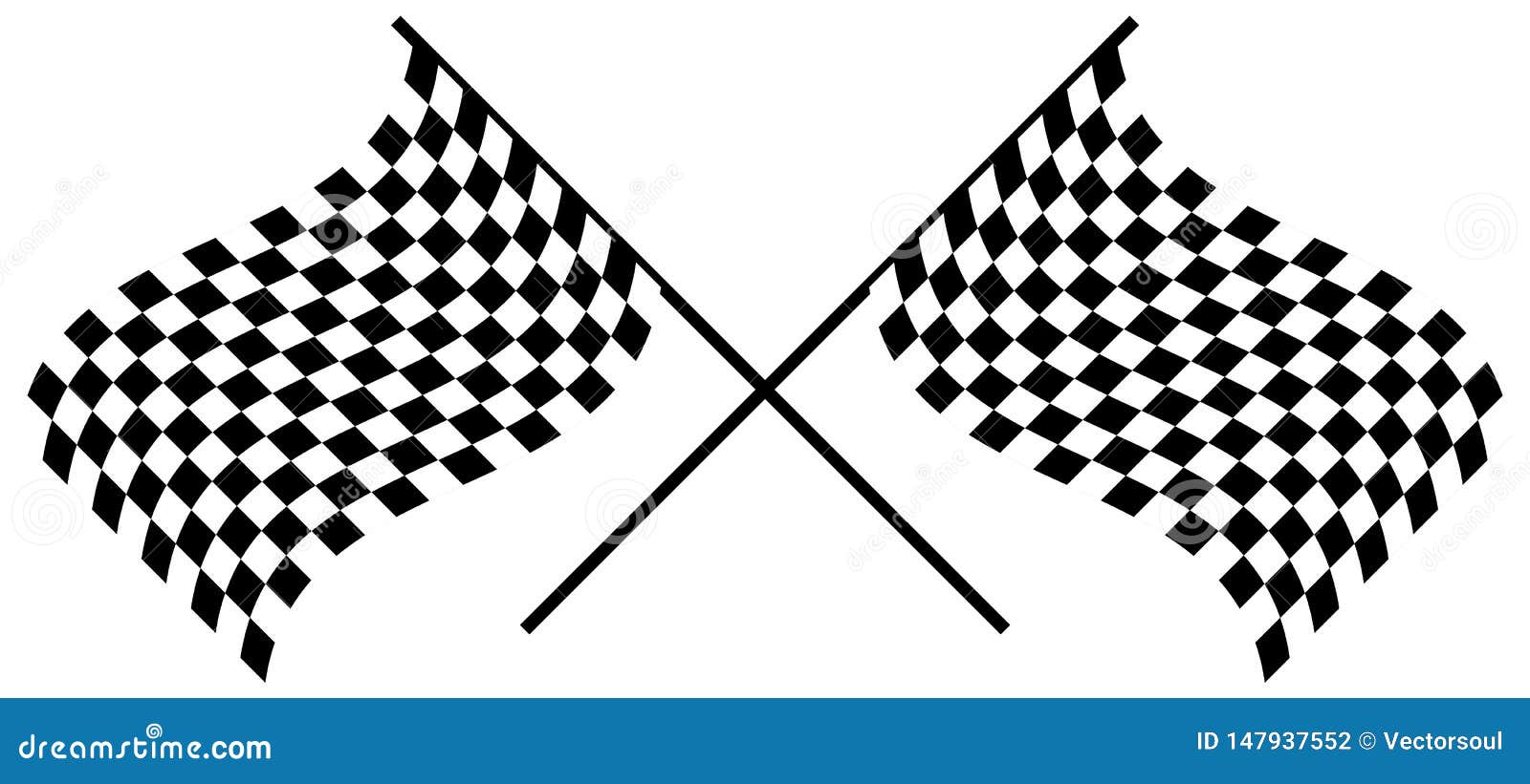 Waving Checkered Racing Flags. Crossed Chequered Flags Stock Vector ... Waving Checkered Racing Flags. Crossed Chequered Flags Stock Vector ...