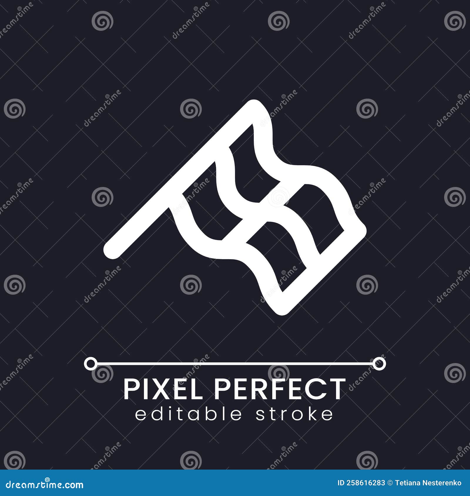 Waving Chequered Flag Pixel Perfect White Linear Ui Icon for Dark Theme ... Waving Chequered Flag Pixel Perfect White Linear Ui Icon for Dark Theme ...