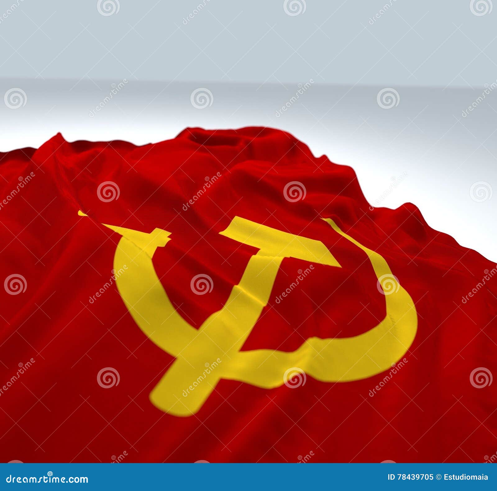 Waving Communist Flag Stock Image | CartoonDealer.com #78437917