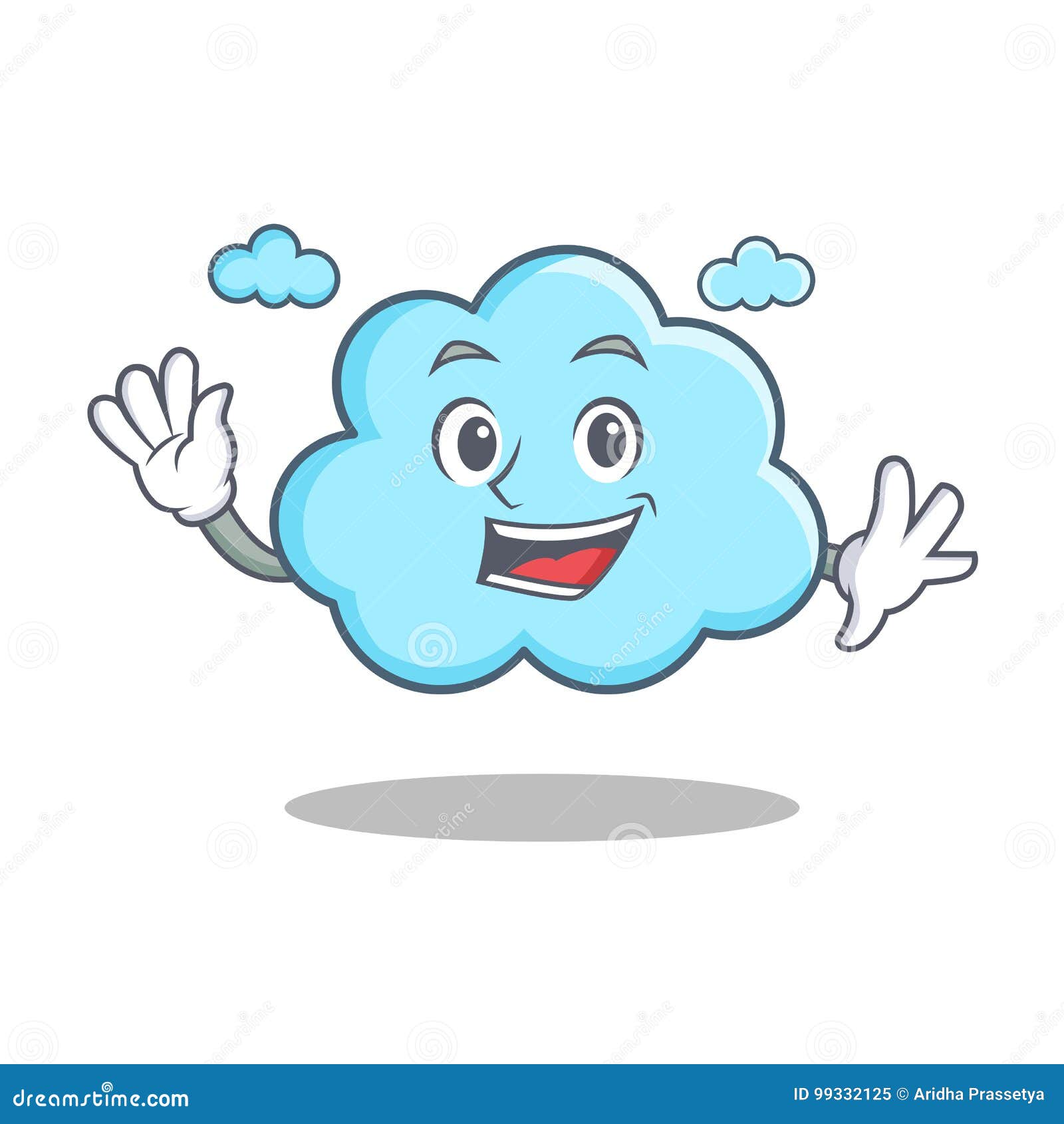 Waving Cute Smiley Flag El Salvador Scroll Cartoon Character Design ...