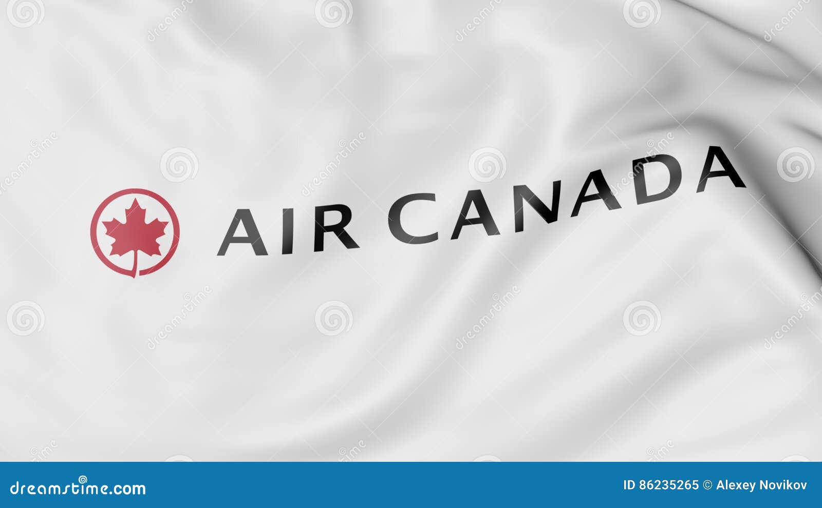 Waving Flag of Air Canada Editorial 3D Rendering Editorial Image ...