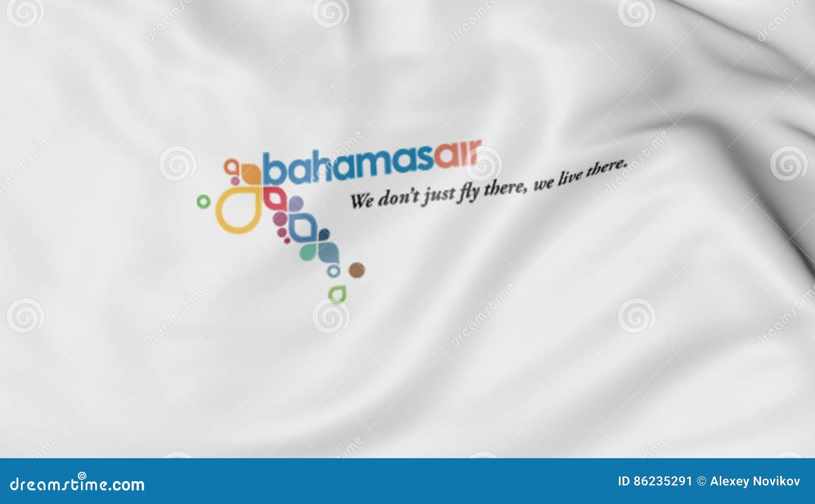 Waving Flag of Bahamasair Editorial 3D Rendering Editorial Photo ...