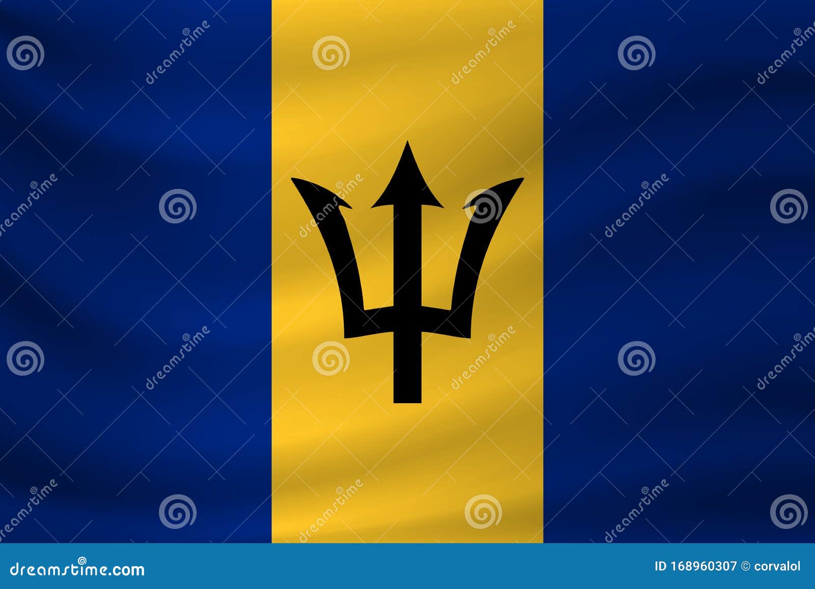 Waving Flag of Barbados. Vector Illustration Stock Vector ... Waving Flag of Barbados. Vector Illustration Stock Vector ...