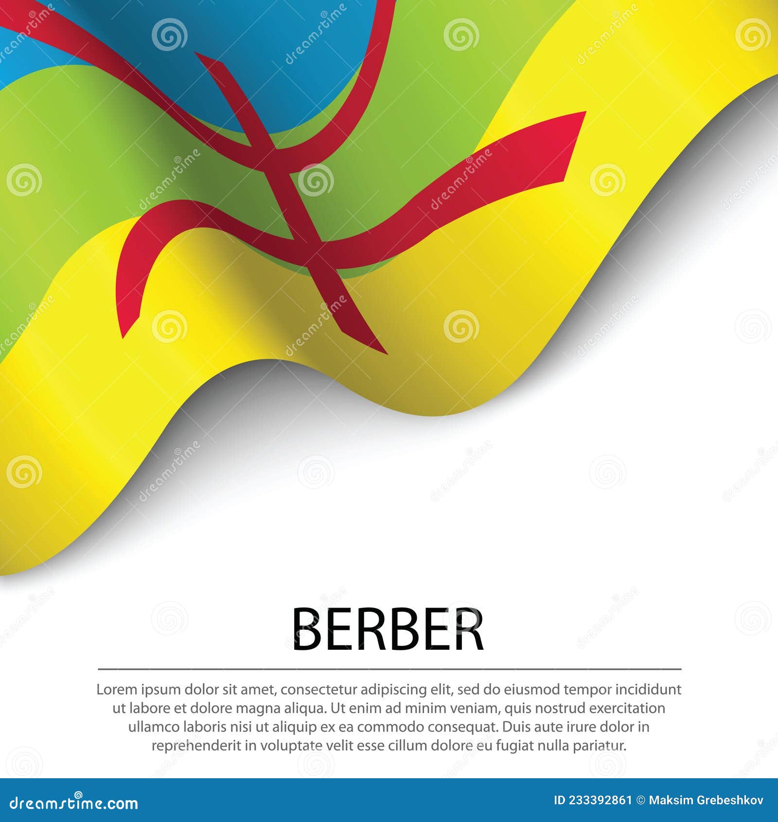 Berber Flag Stock Photography | CartoonDealer.com #100561916