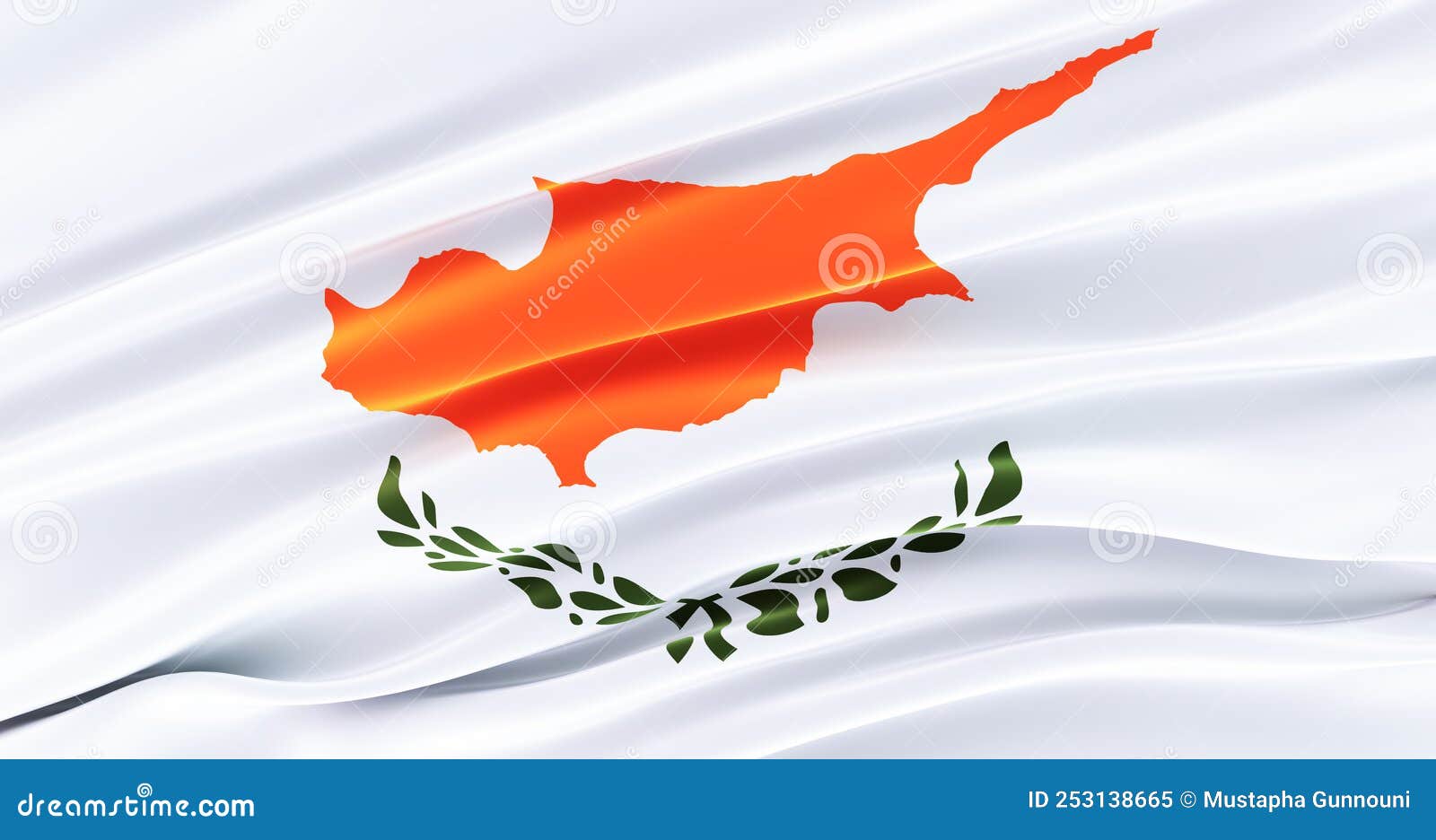 Flag Cyprus Brush Stroke Background. Flag Of Cyprus On Transparent ...