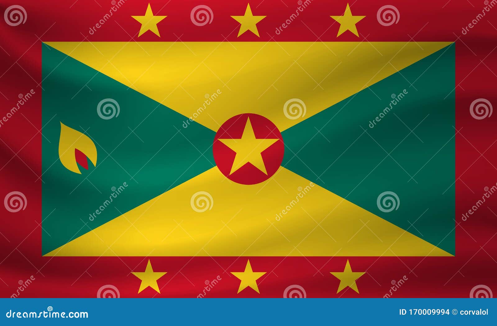 Grenada Vector Country Map Silhouette | CartoonDealer.com #305854850