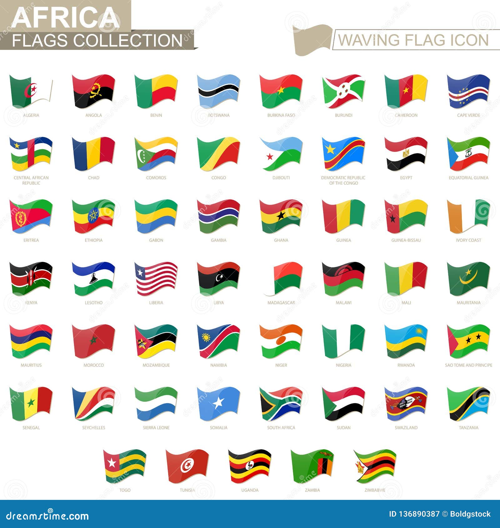 Waving Flag Icon, Flags of Africa Countries Sorted Alphabetically Stock ... Waving Flag Icon, Flags of Africa Countries Sorted Alphabetically Stock ...