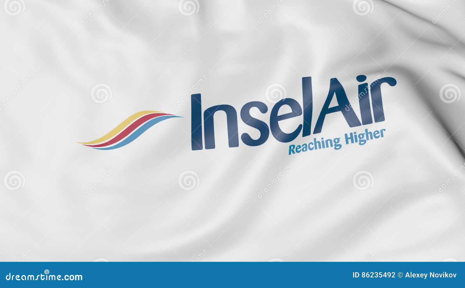 Waving Flag of Insel Air Editorial 3D Rendering Editorial Photography ...