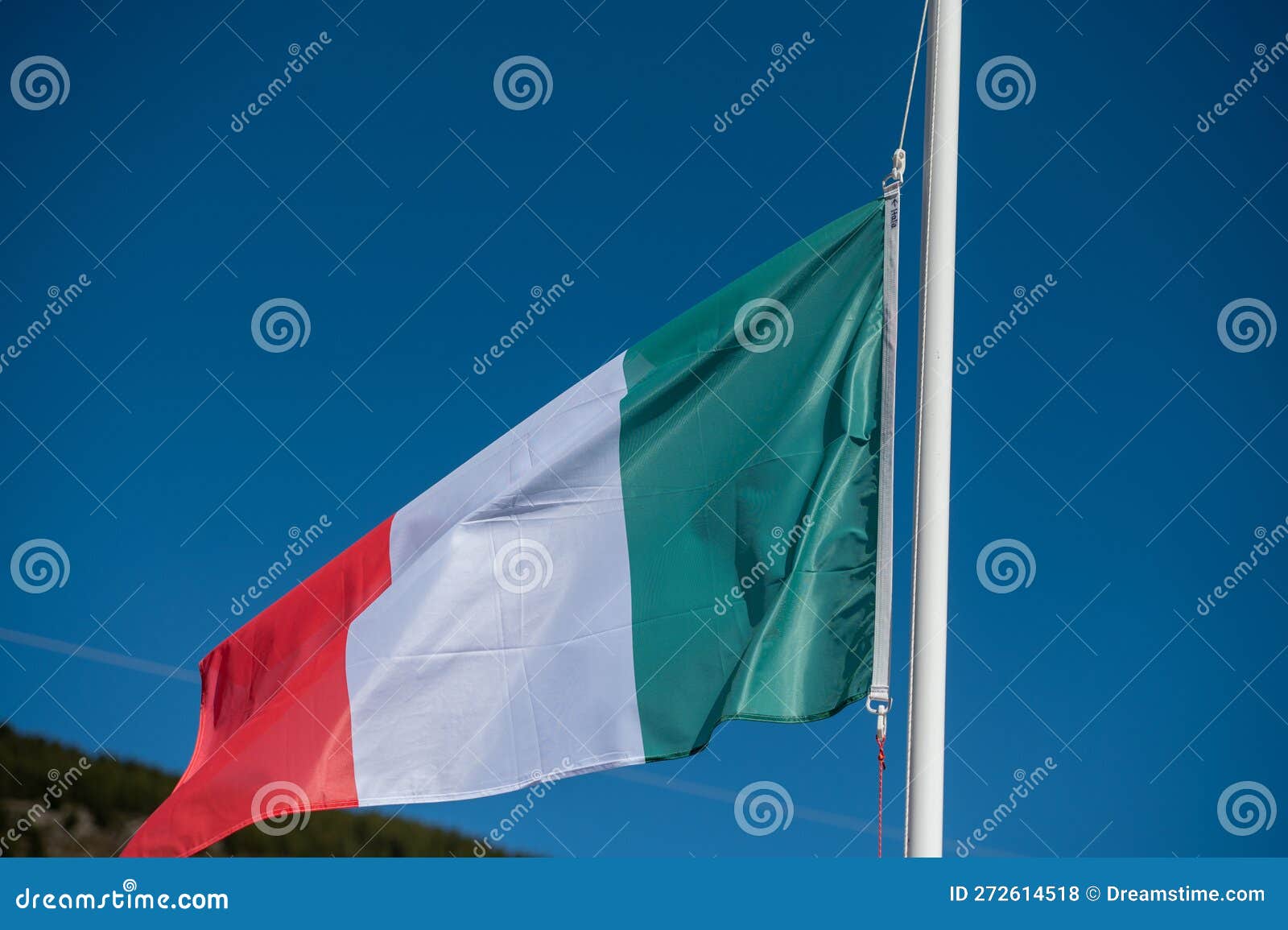 Waving Flag of Italy with Sunny Day Stock Photo - Image of banner ...
